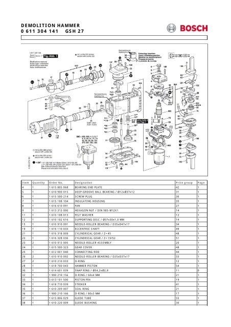 Bosch - GSH27 - Heavy Duty Electric Breaker