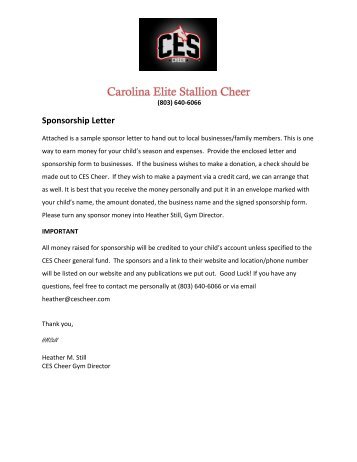 whittier bandits travel baseball sponsorship letter - Free Sports ...