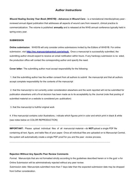 Author Instructions - Mary Ann Liebert, Inc.