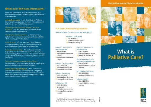 What is Palliative Care? - Palliative Care Australia