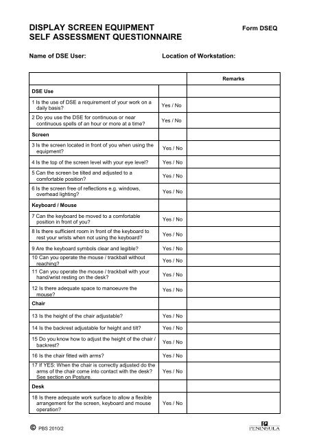 Display Screen Equipment Dse Risk Assessment Template - vrogue.co Display Screen Equipment Dse Risk Assessment Template - vrogue.co