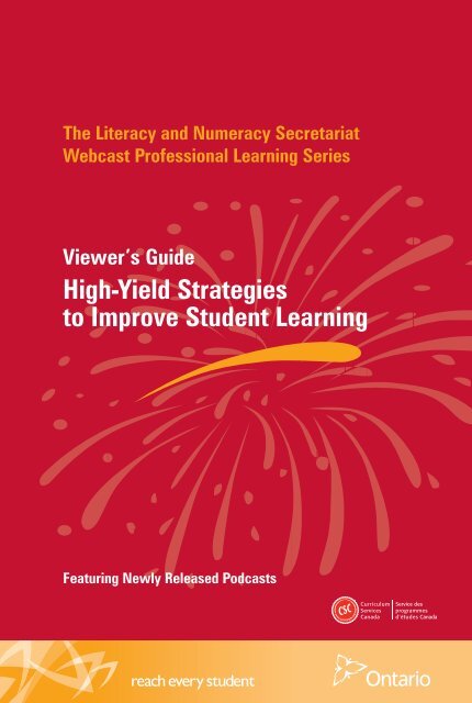 High-Yield Strategies to Improve Student Learning - Curriculum ...
