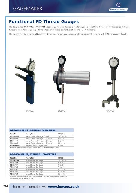 GAGEMAKER - Bowers UK