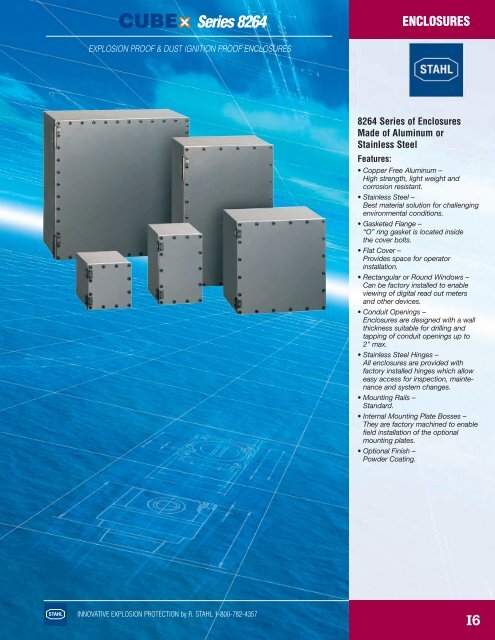 CUBEx Exd enclosures, 8264 series