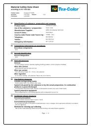 Material Safety Data Sheet - Tex-Color