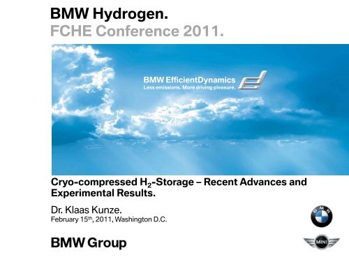 BMW Cryo-compressed Hydrogen Storage. Conclusion.