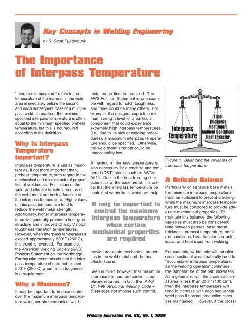 Importance of Interpass Temperature
