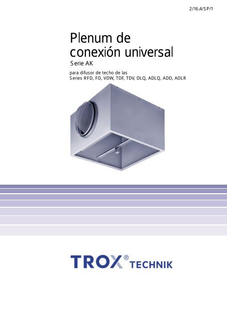 AK. Plenum de conexión universal - Trox