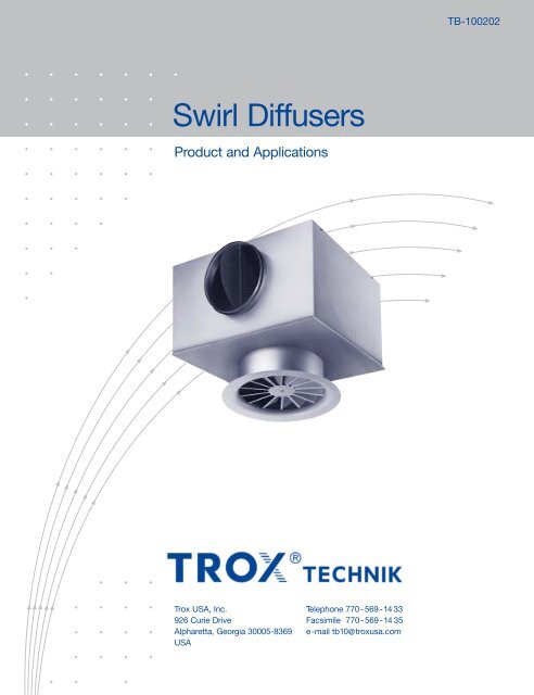 Swirl Diffusers Product and Applications - TROX