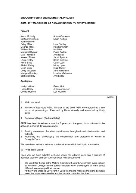 27TH MARCH 2002 AT 7.30AM IN BROUGHTY FERRY LIBRARY ...