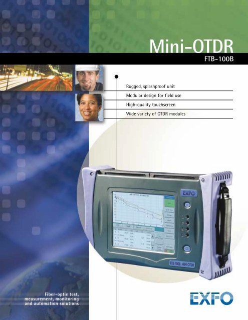 EXFO FTB-100B OTDR Data Sheet - Mr Test Equipment