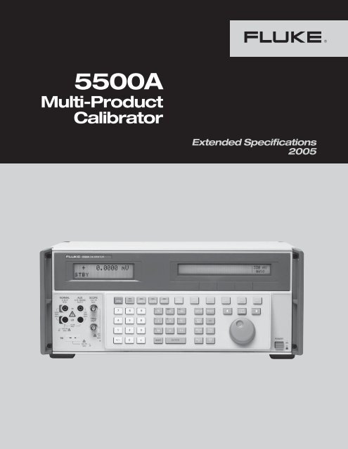 5500A Specifications