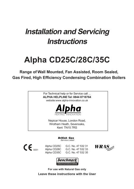 Alpha CD25C/28C/35C - Alpha boilers