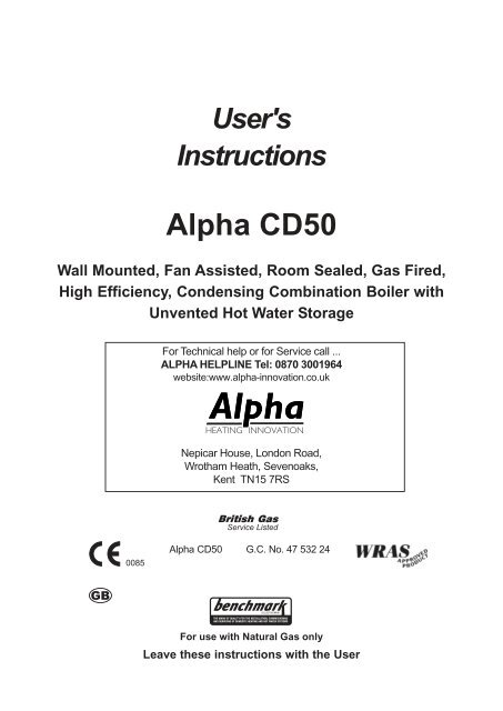 Alpha CD50 - Alpha boilers
