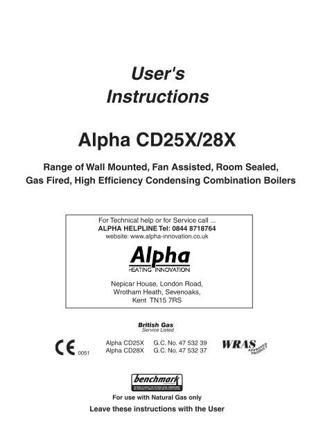 CDX User Instructions - Alpha boilers