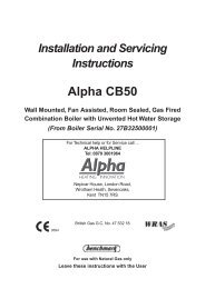 InTec C User Instructions - Alpha boilers