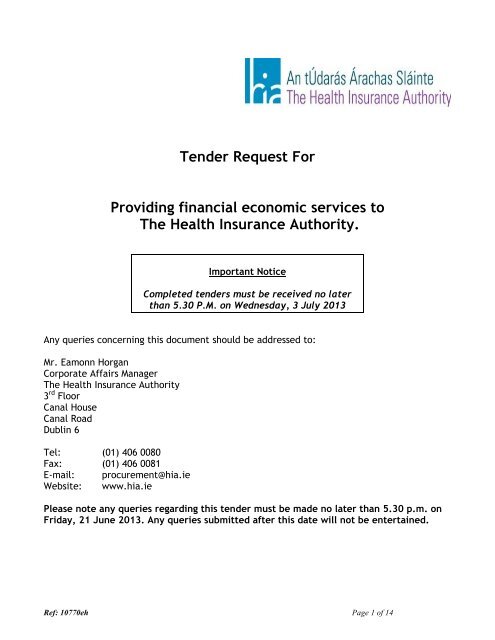 What Is A Request For Tender? Examples And Templates, 40% OFF