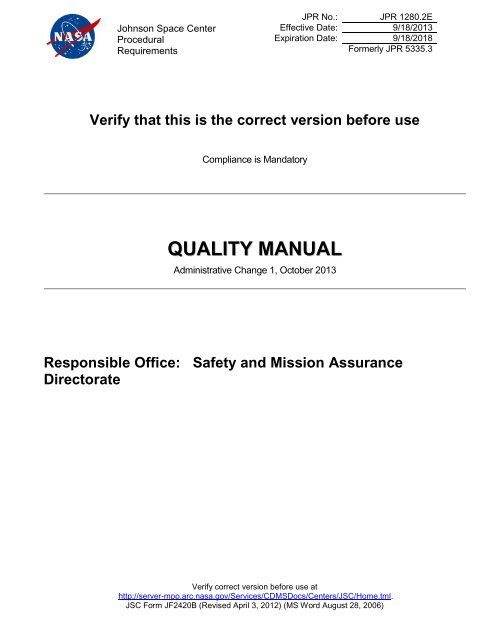 [All items in brackets are meant to be instructional and shall ... - NASA