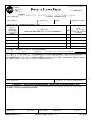 CHEMICAL INVENTORY USAGE FORM - Nasa