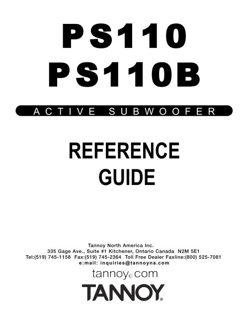 PS110/PS110B man new pix - dbx