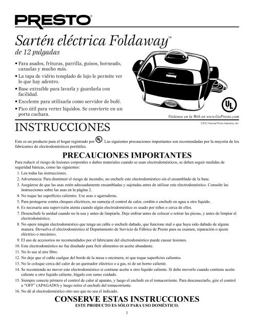 Manual 07113 - Presto