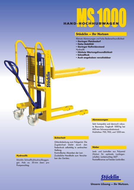 MS 1000:MS 1000, D,F,Esp,E, neu - STOECKLIN