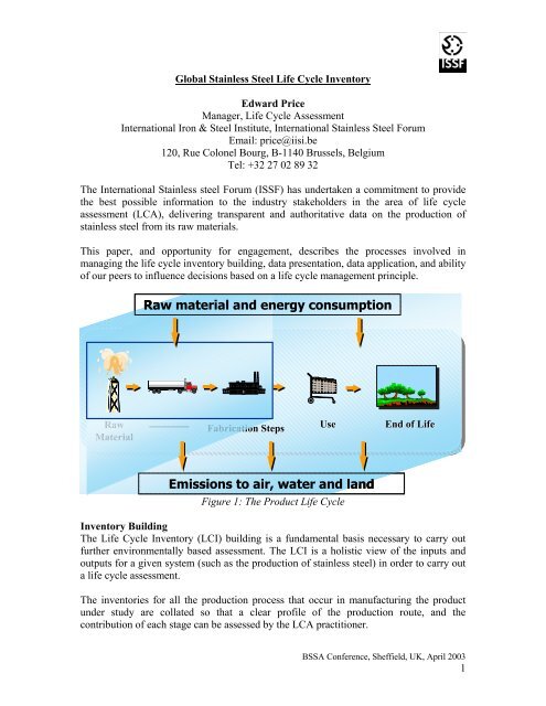Global Stainless Steel Life Cycle Inventory - British Stainless Steel ...