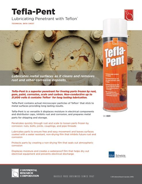 Tefla-Pent - Continental Research Corporation