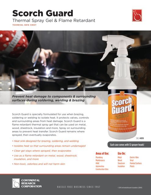 Scorch Guard - Continental Research Corporation