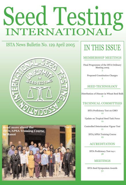 No. 129, April 2005 - International Seed Testing Association