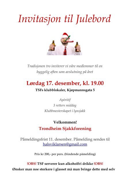 Invitasjon Til Julebord