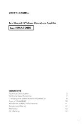 4021 / 4022 / 4023 / 4026 / 4027 / 4028 - DPA Microphones