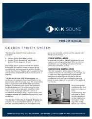 TRINITY PREAMP - K&K Sound