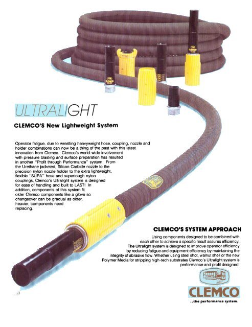 07765 - Clemco Ultralight System Color Brochure