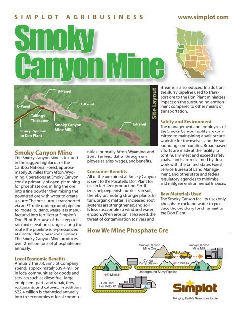 Smoky Canyon Mine - JR Simplot Company