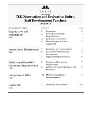 Classroom Teacher Observation Rubric - human resources home