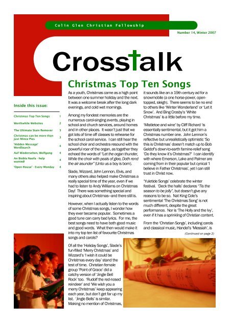 Crosstalk Issue 14 (Winter 2007)