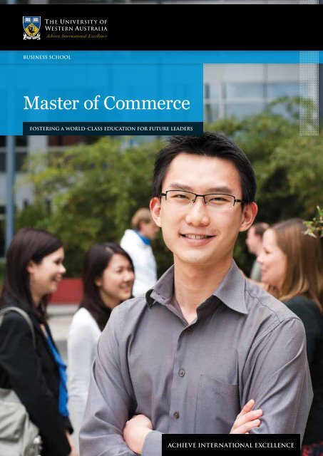Master of Commerce - Business School - The University of Western ...