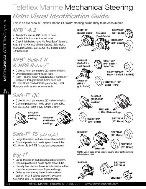 Teleflex Marine Mechanical Steering - Jamestown Distributors