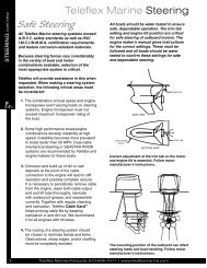 Teleflex Marine Mechanical Steering Connection Kits Overview