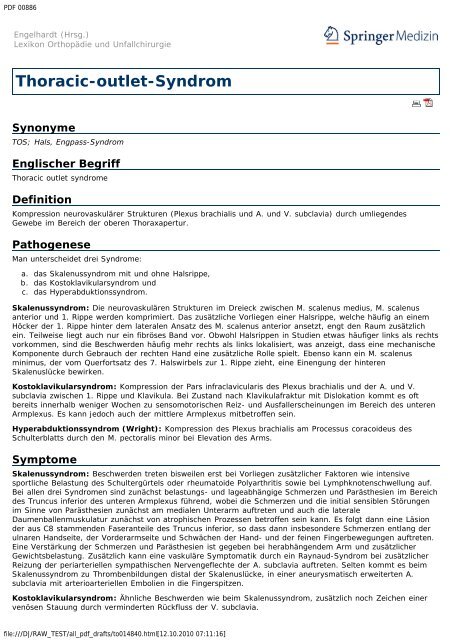 Thoraxapertur Rare Diseases Of Larynx, Trachea And Thyroid. Abstract