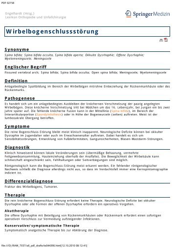 Nervus thoracicus longus, Lähmung - Engelhardt Lexikon ...