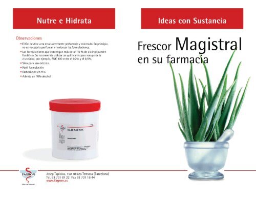 GEL DE ALOE VERA - Fagron