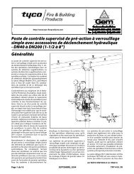 poste de controle sprinkler tyco