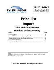 6850 SERIES CAST IRON TWO-PIECE VALVE BOXES - Tyler Union