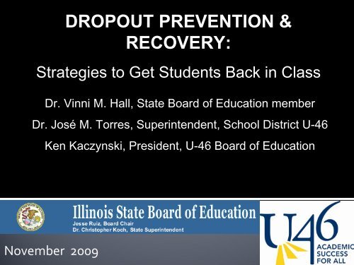 DROPOUT PREVENTION & RECOVERY: - School District U-46