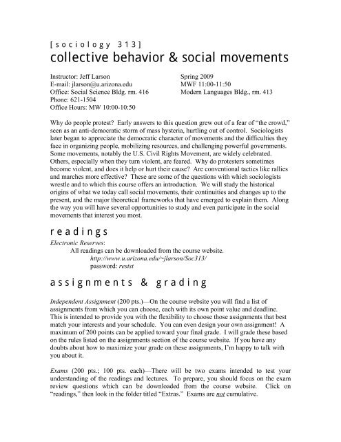 collective behavior & social movements