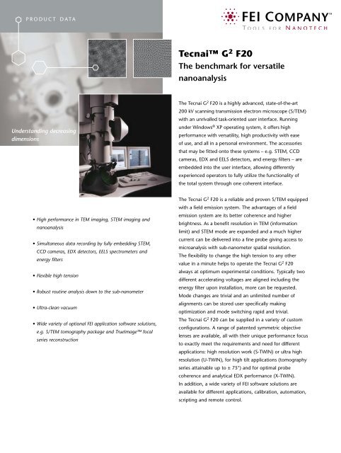 Tecnai™ G2 F20 - FEI Company