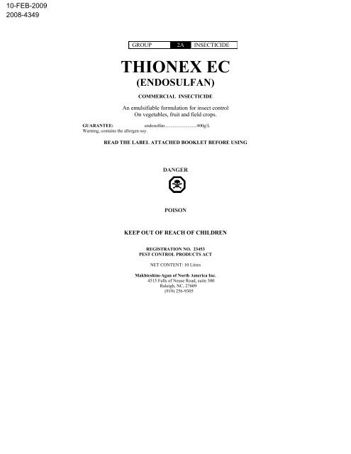 thionex ec (endosulfan) - UAP