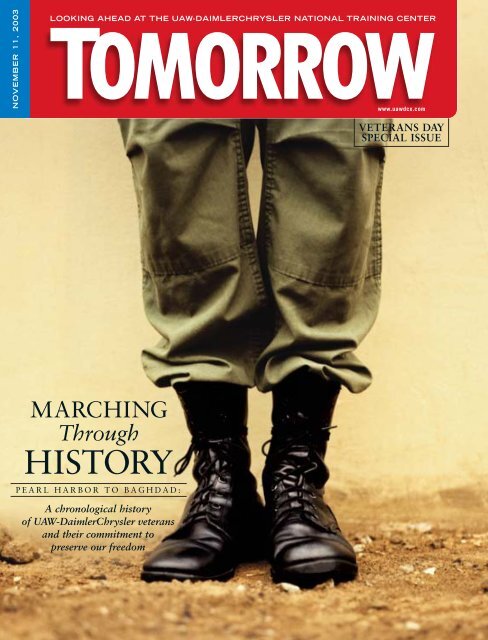 Tomorrow Magazine Veterans Day Special Issue, 2003